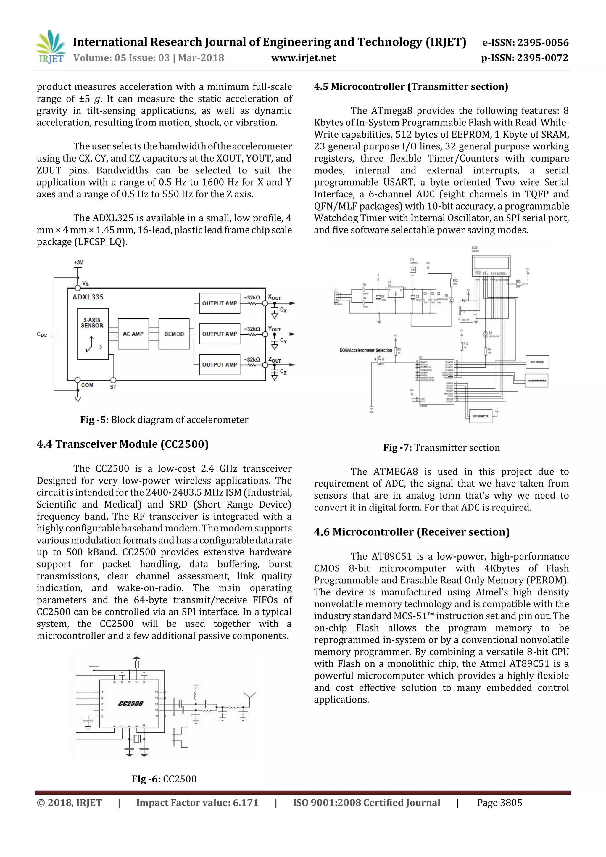IRJET- Microcontroller Based EOG and Accelerometer Guide Wheelchair | PDF