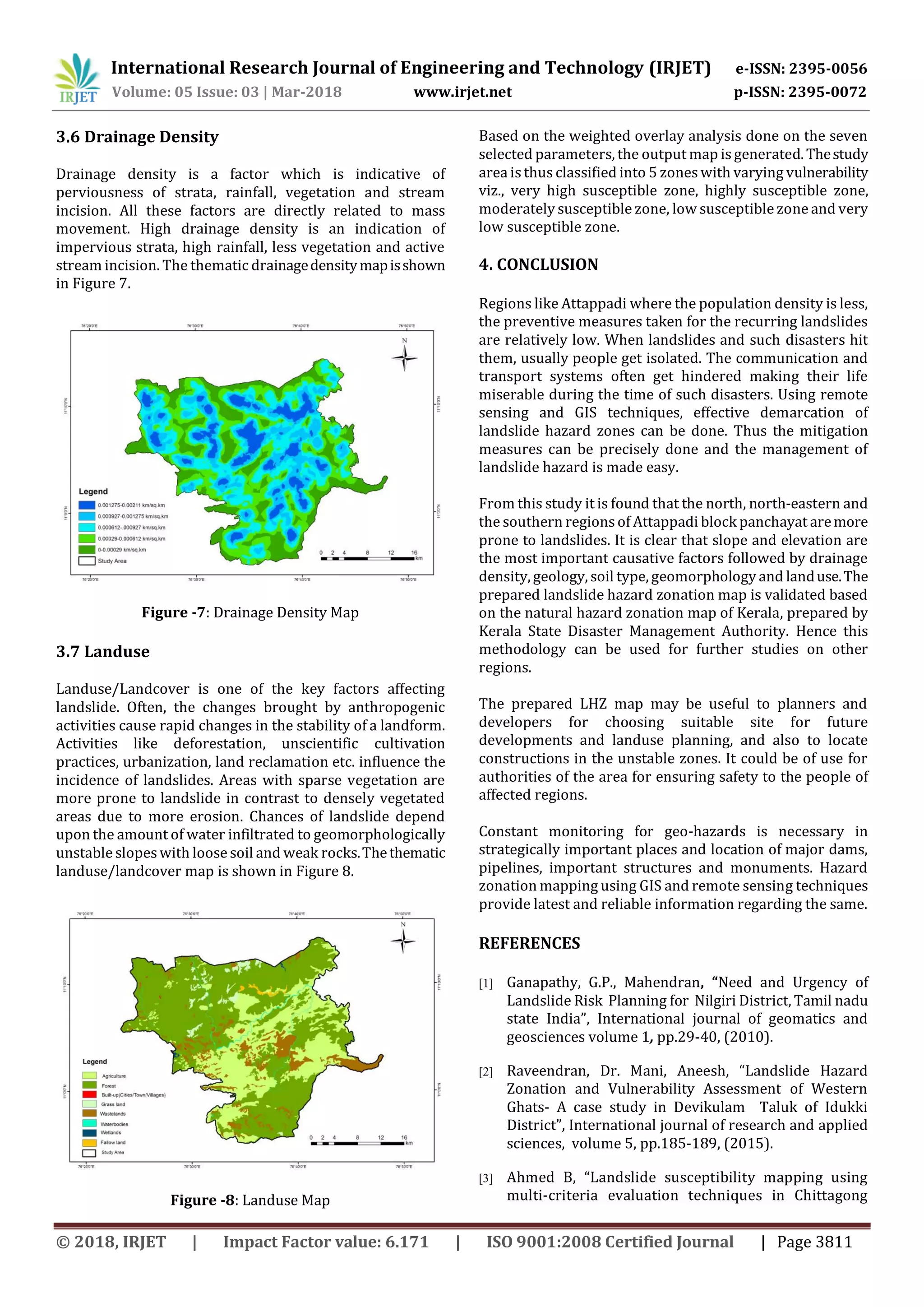 IRJET- Landslide Hazard Zonation (LHZ) Mapping of Attappady, Kerala using GIS | PDF