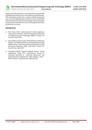 IRJET- Design and Implementation in Laboratory using Siemens PLC S7-200 ...