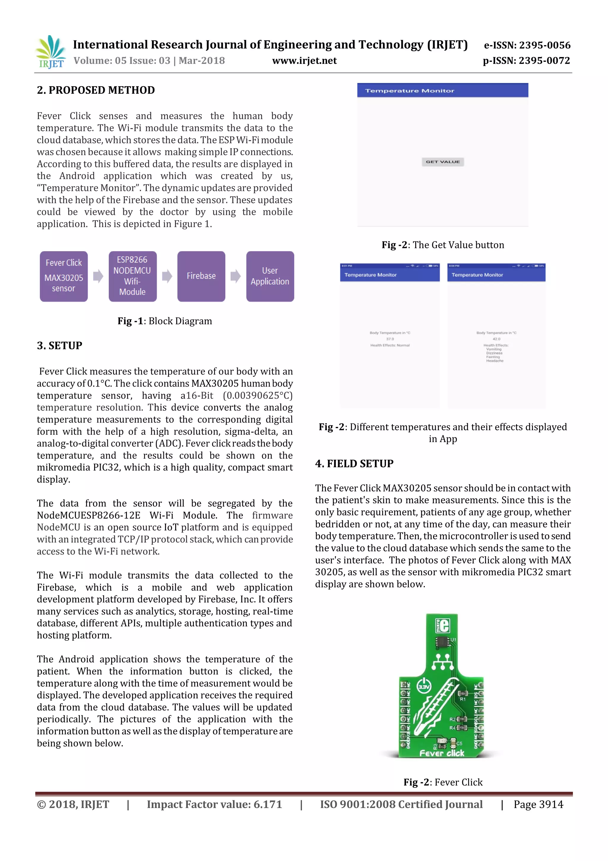 IRJET- Iot Based Measurement of Body Temperature using Max30205 | PDF