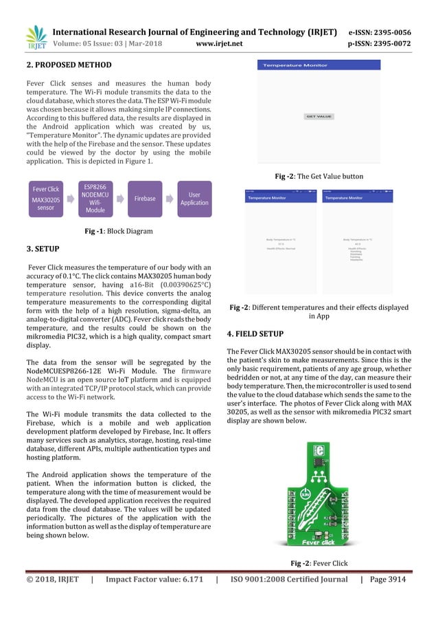 IRJET- Iot Based Measurement of Body Temperature using Max30205 | PDF