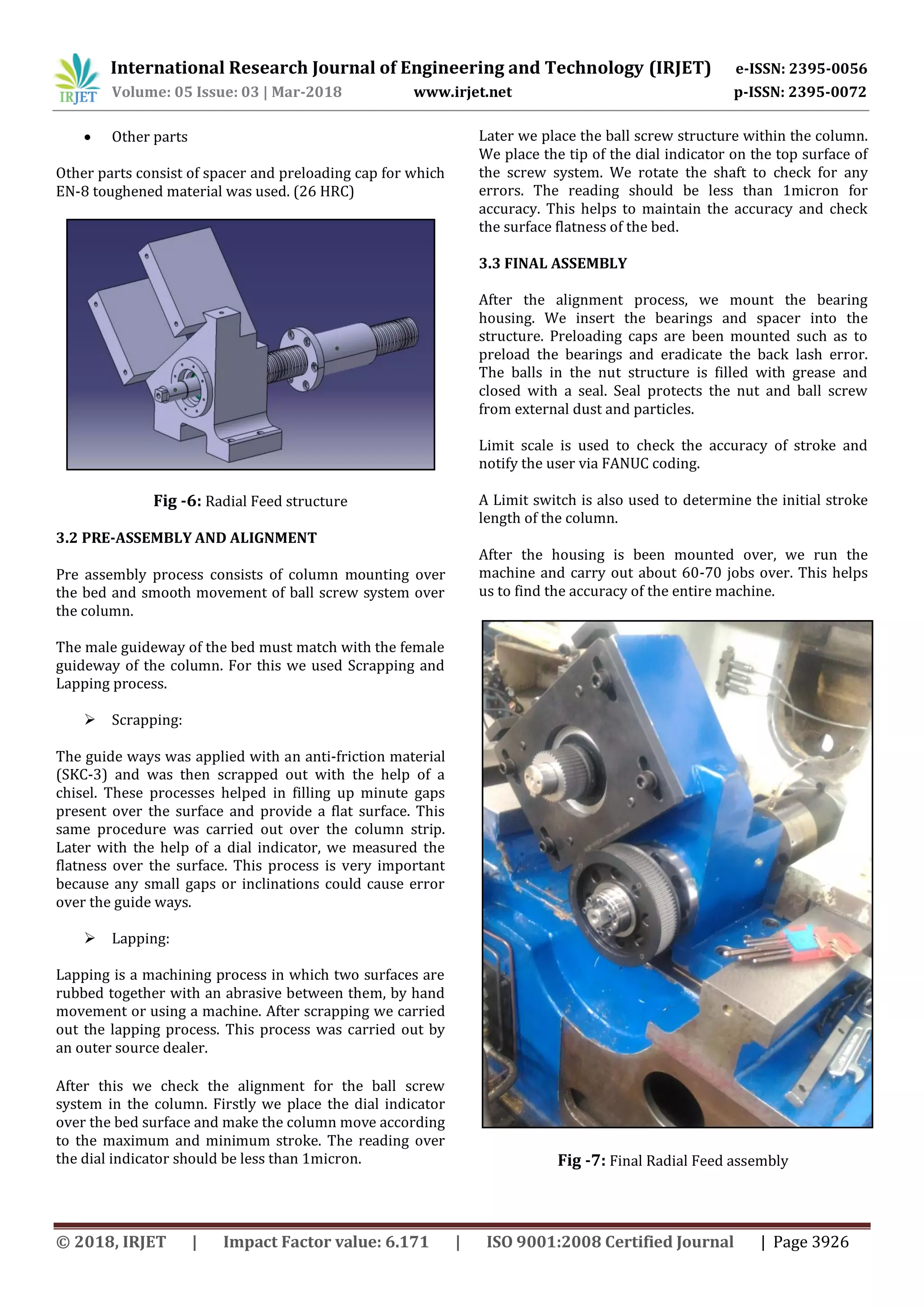 IRJET- Design Methodology and Assembly for a Radial Feed in a CNC Gear ...