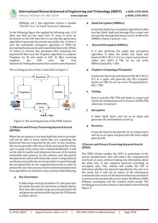 IRJET- Privacy Preserving Encrypted Keyword Search Schemes | PDF