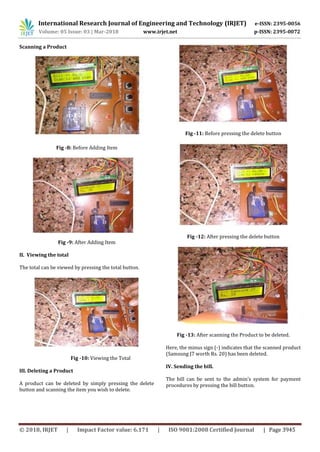 IRJET- Smart Cart Using Arduino and RFID | PDF