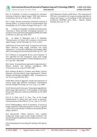 IRJET- Image Feature Extraction using Hough Transformation Principle | PDF