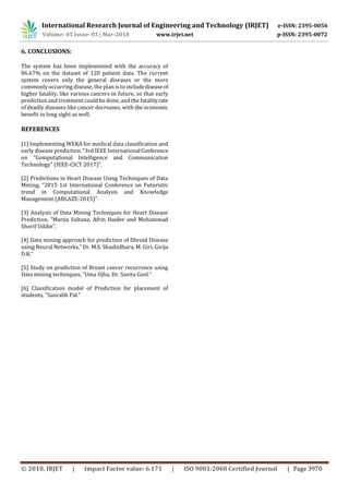 IRJET- GDPS - General Disease Prediction System | PDF | Free Download