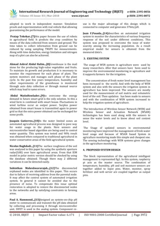 IRJET- Iot Based Intelligent Management for Agricultural Process using Raspberry PI | PDF ...