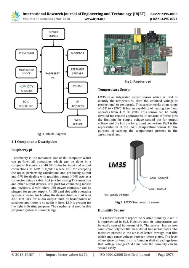 IRJET- Iot Based Intelligent Management for Agricultural Process using Raspberry PI | PDF
