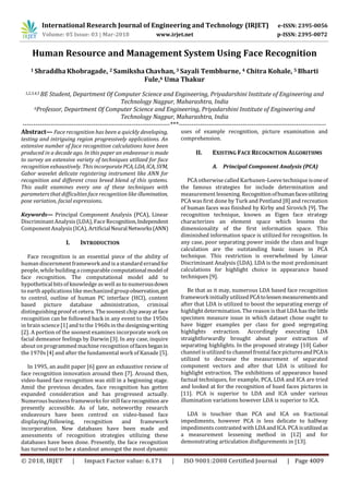 IRJET- Human Resource and Management System Using Face Recognition | PDF