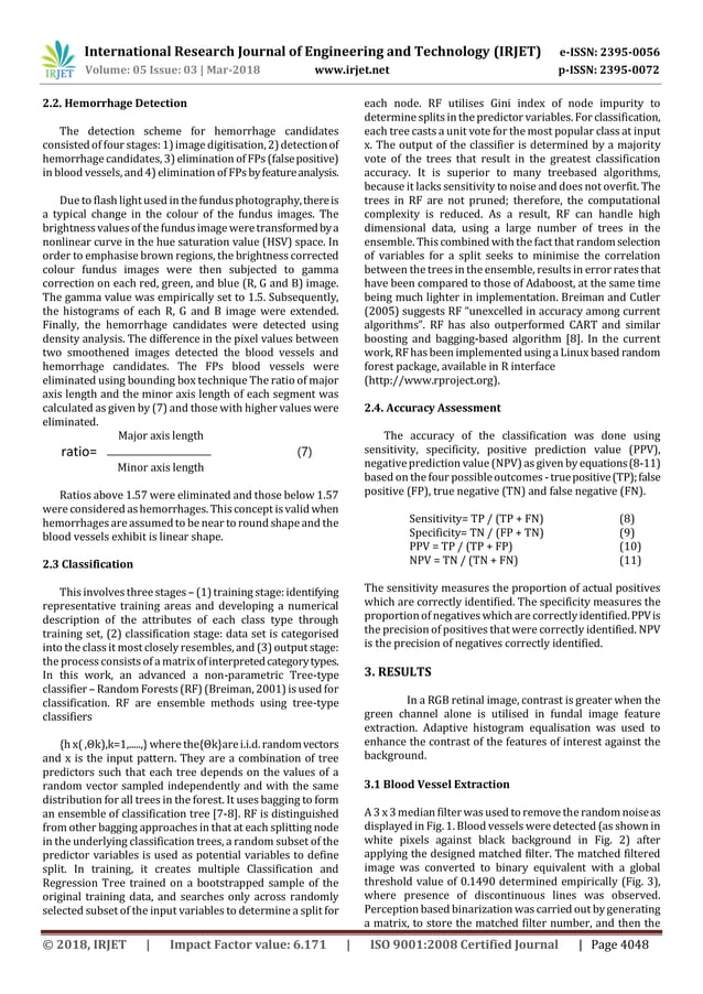 IRJET- Characterization of Diabetic Retinopathy Detection of Exudates ...