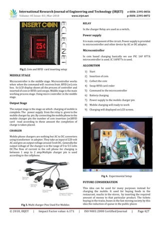 IRJET- Coin and RFID Based Mobile Charging | PDF