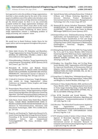 IRJET- Image Segmentation Techniques: A Survey | PDF