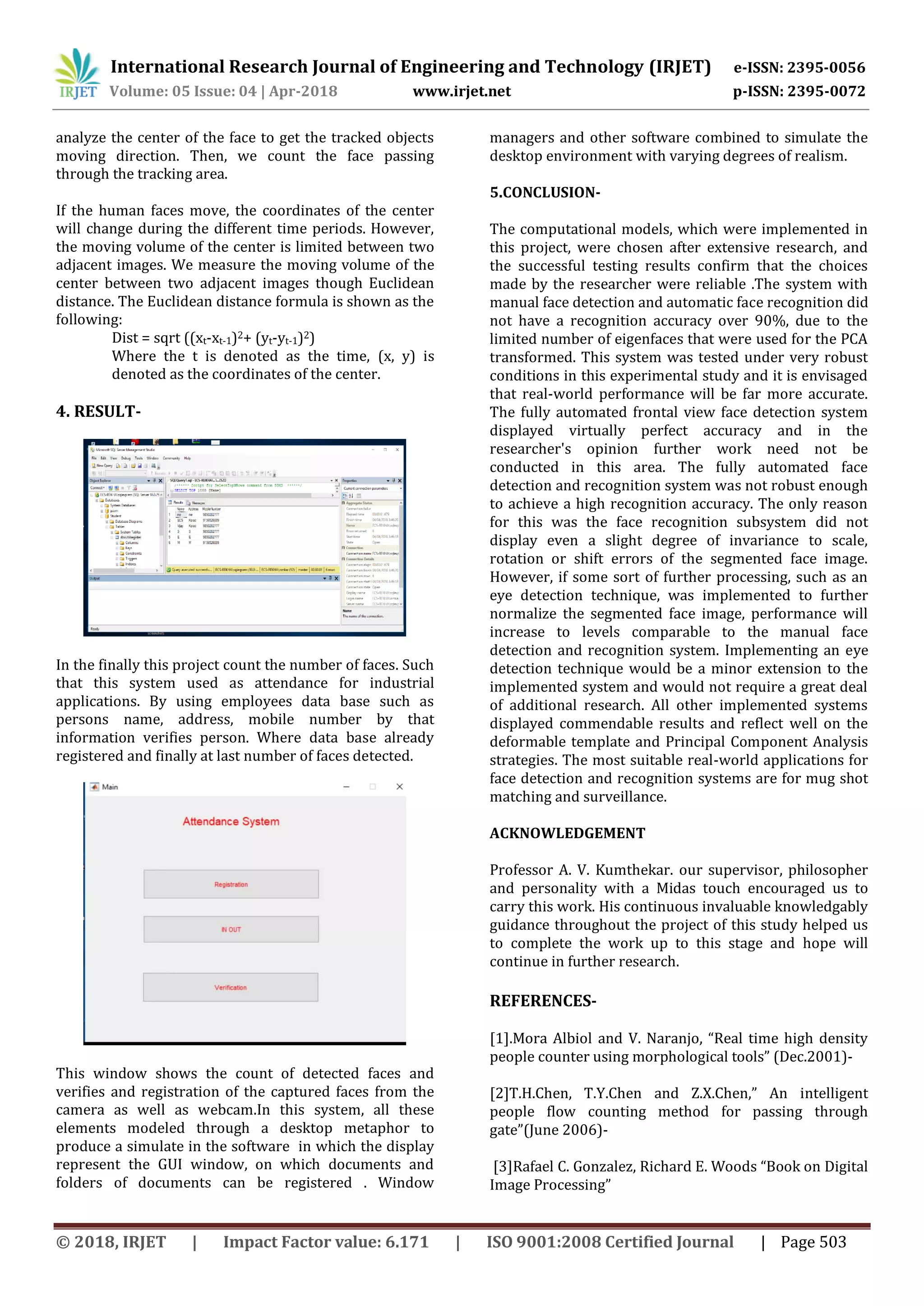 Irjet Face Counter Using Matlab Pdf