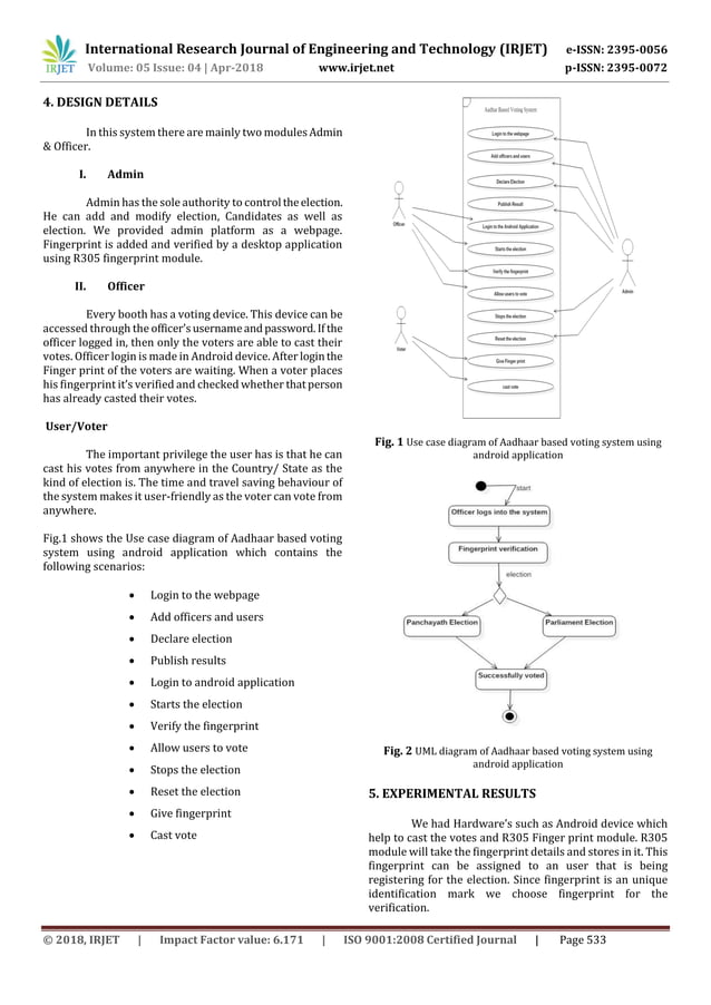 IRJET- Aadhaar Based Voting System using Android Application | PDF