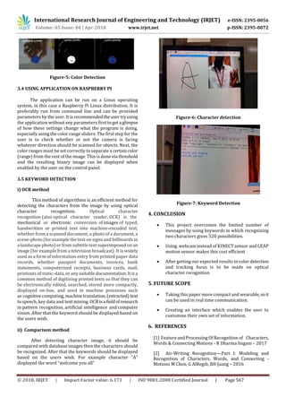 IRJET- An Optimized Approach for Deaf and Dumb People using Air Writing | PDF | Computing ...