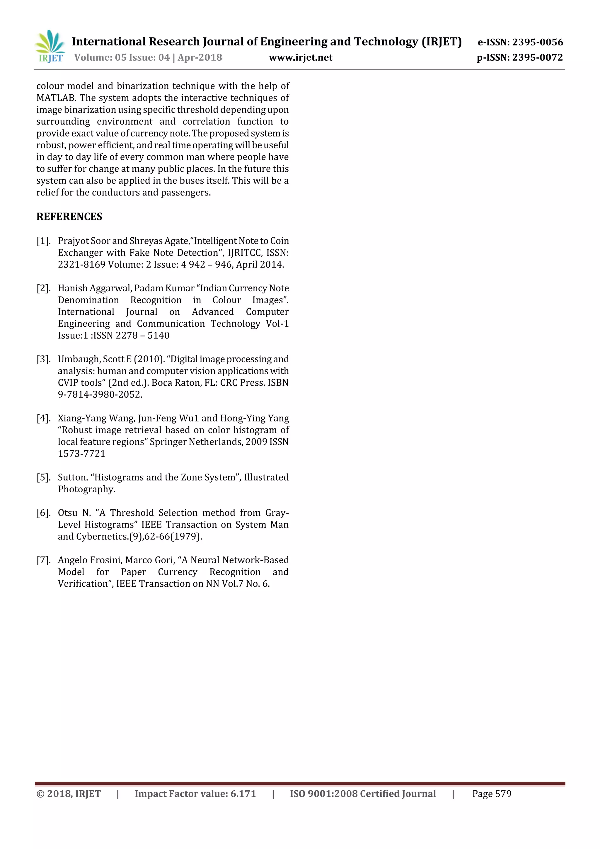 IRJET- Note to Coin Exchanger | PDF