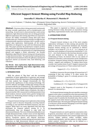 IRJET- Effecient Support Itemset Mining using Parallel Map Reducing | PDF
