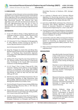 IRJET- Effecient Support Itemset Mining using Parallel Map Reducing | PDF
