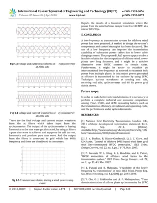IRJET- Transmission of Ac Power from Offshore to Onshore by using Low ...