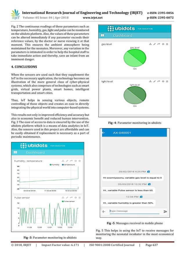 IRJET- Monitoring of Incubator using Iot | PDF | Internet of Things | Internet
