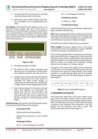 IRJET- Examination Room Guidance System using RFID and Arduino | PDF | Computing | Technology ...