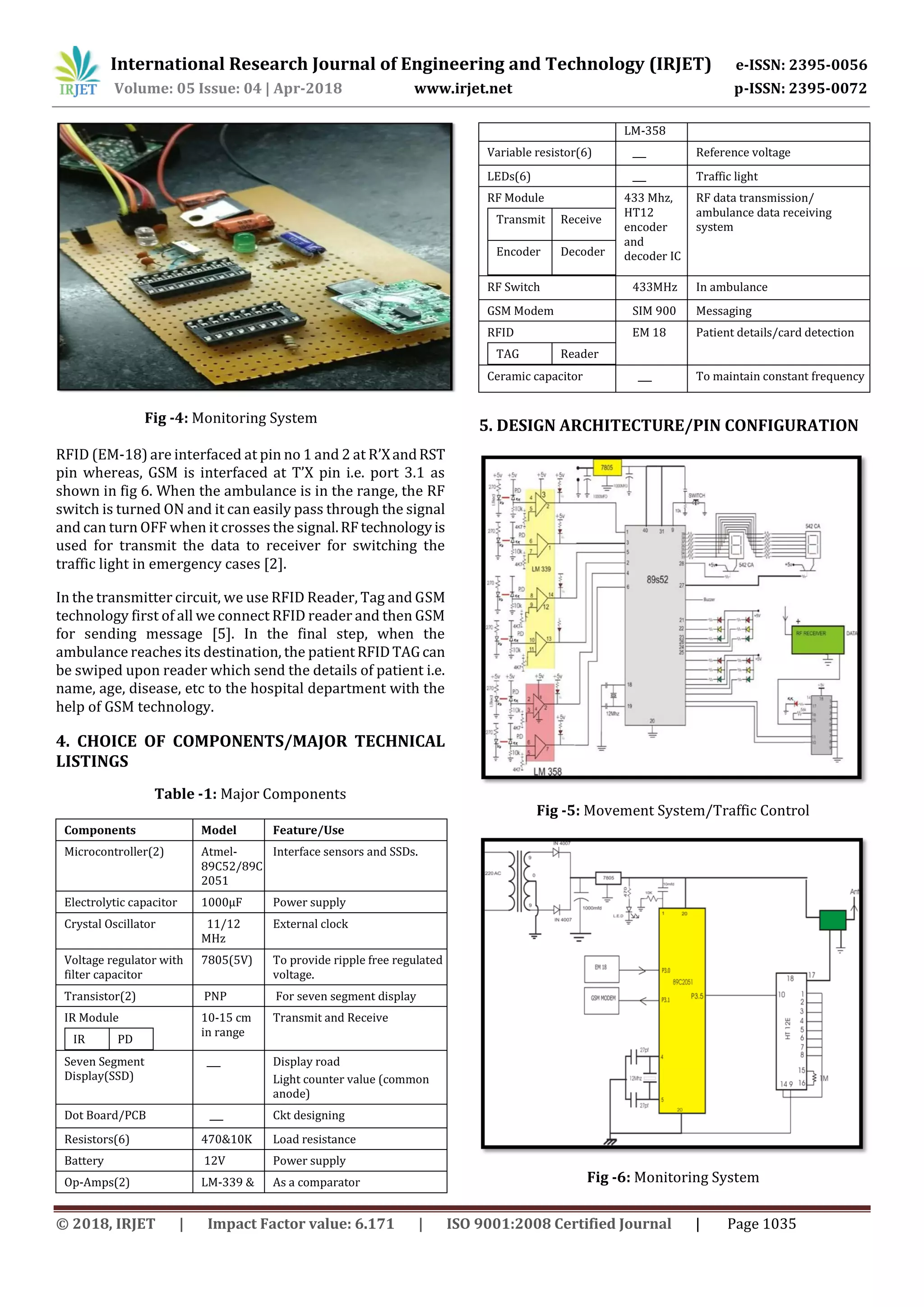 IRJET- Smart Ambulance Movement and Monitoring System using GSM and RFID Technology | PDF