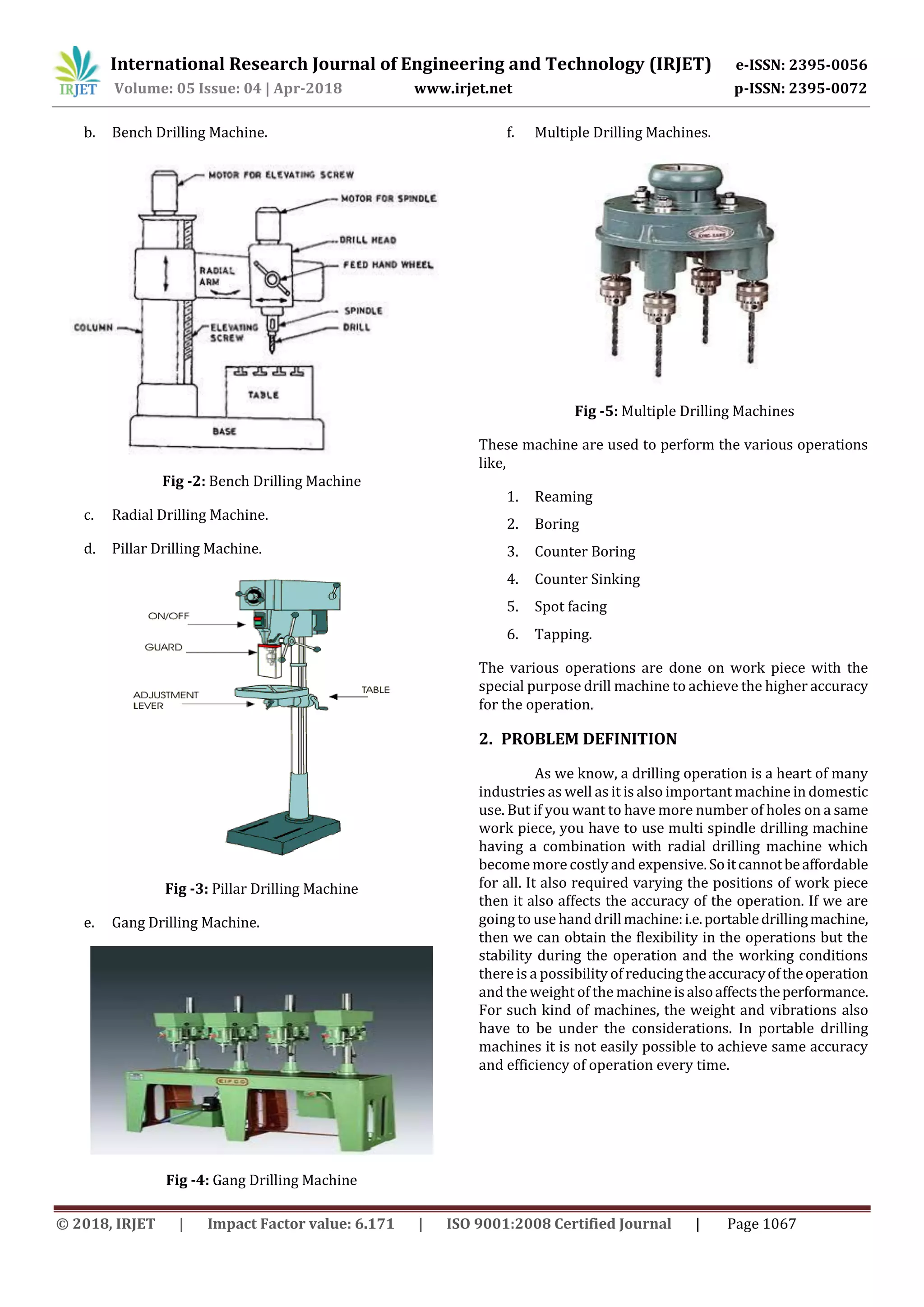 IRJET- Fabrication of Universal Drilling Machine | PDF