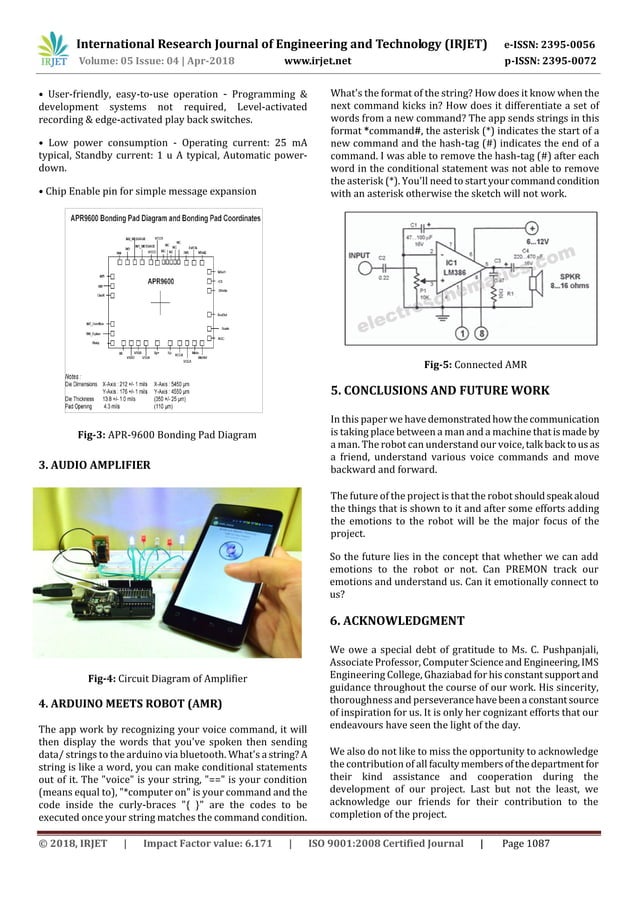 IRJET- Premon: A Talkative Robot | PDF