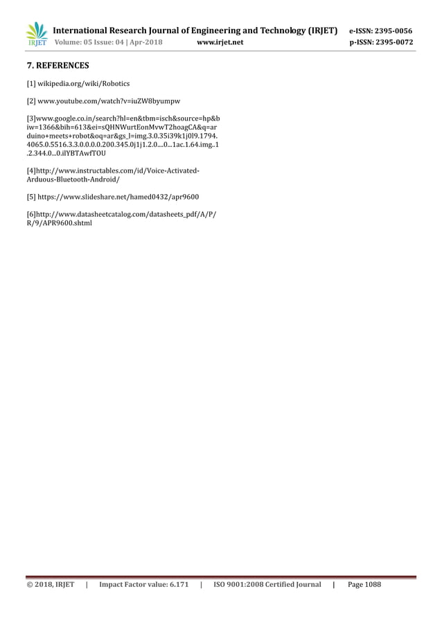 IRJET- Premon: A Talkative Robot | PDF