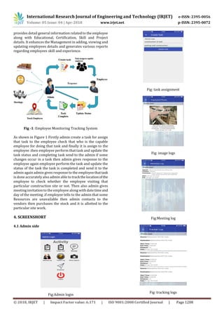 IRJET- Android Application for Employee Monitoring and Tracking System. | PDF