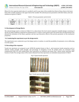 IRJET- Design and Analysis of Friction Stir Welding using Dissimilar ...