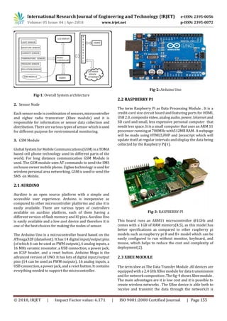 IRJET- Wireless Sensor Network Based Internet of things for Environmental Impact Analysis | PDF