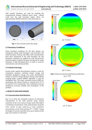 IRJET- Numerical Analysis of Slurry Flow Characteristics Through Horizontal Pipeline using CFD | PDF