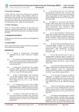 IRJET- Methods for Improved Efficiency in DC-DC Buck Converter | PDF