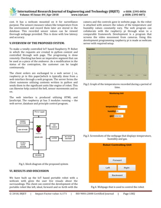 IRJET- Iot Based Mobile Robot for Smoke Detection | PDF | Web Development | Internet