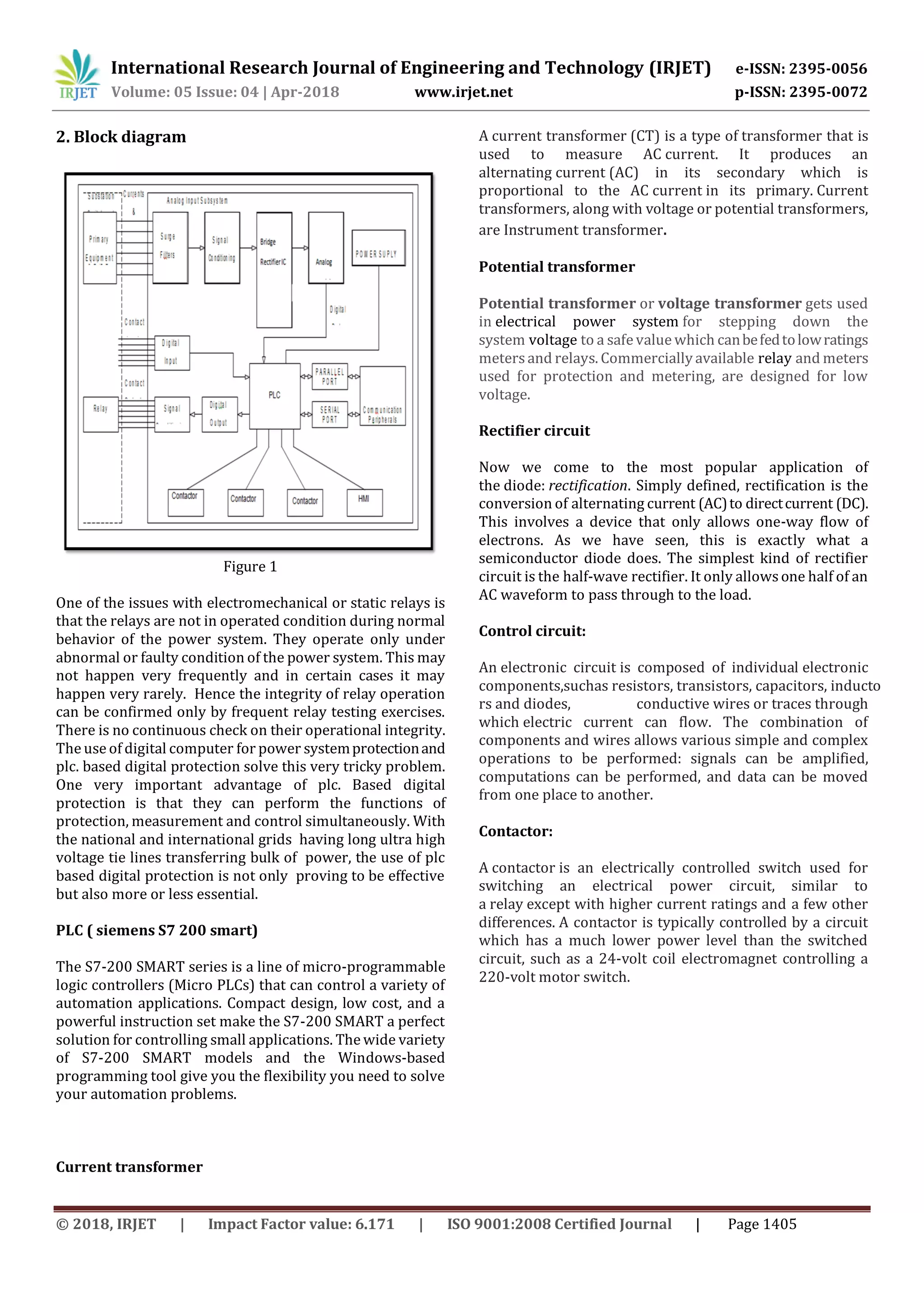 IRJET- PLC Based Intelligent Control of Substation | PDF