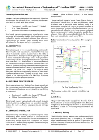 IRJET- Speed Variation using Cone Ring Traction Drive | PDF