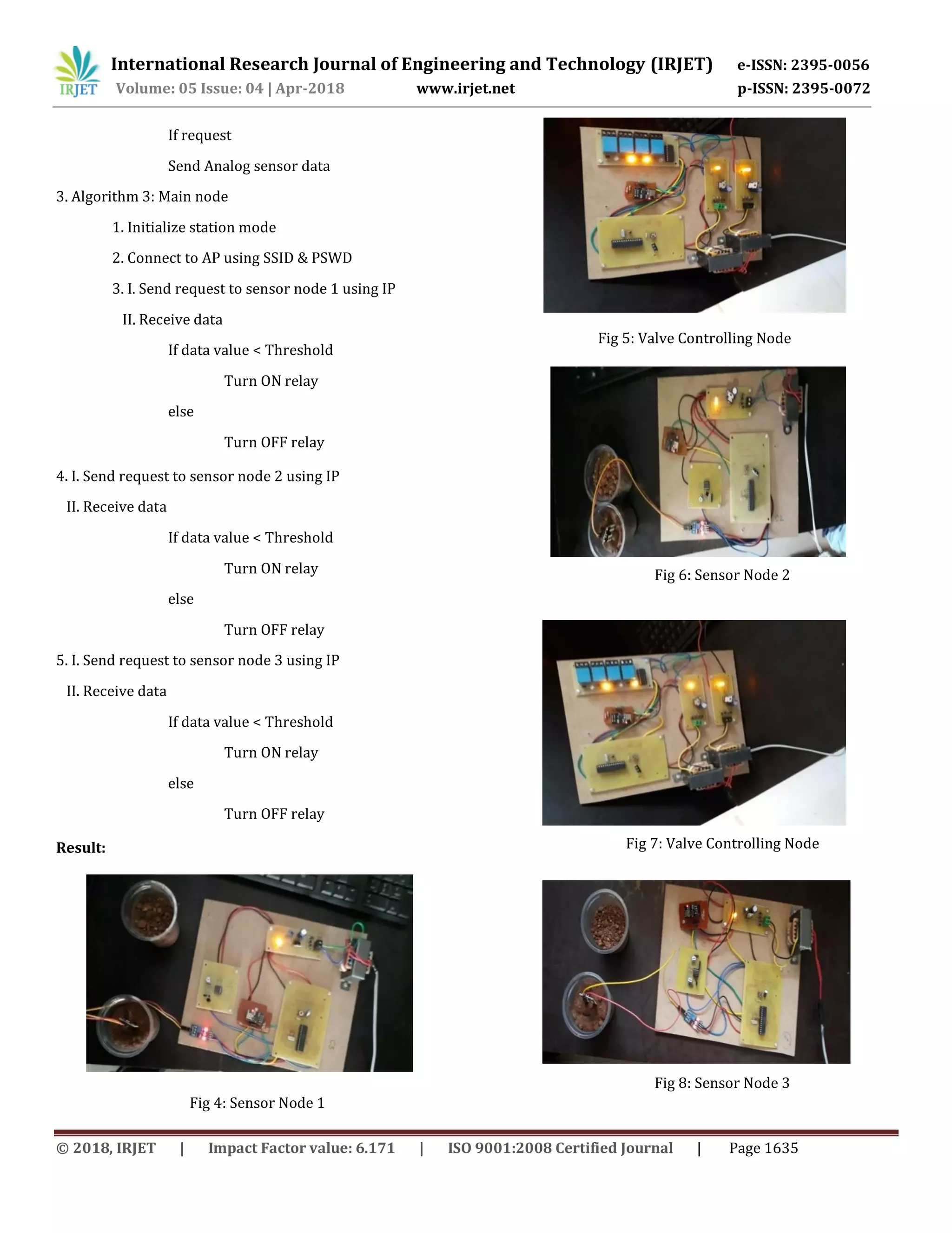 IRJET- AIMS: Automatic Irrigation Monitoring System using WSN | PDF