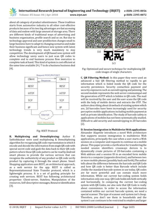 IRJET- QR Code Techniques for Smart Shopping: A Review | PDF