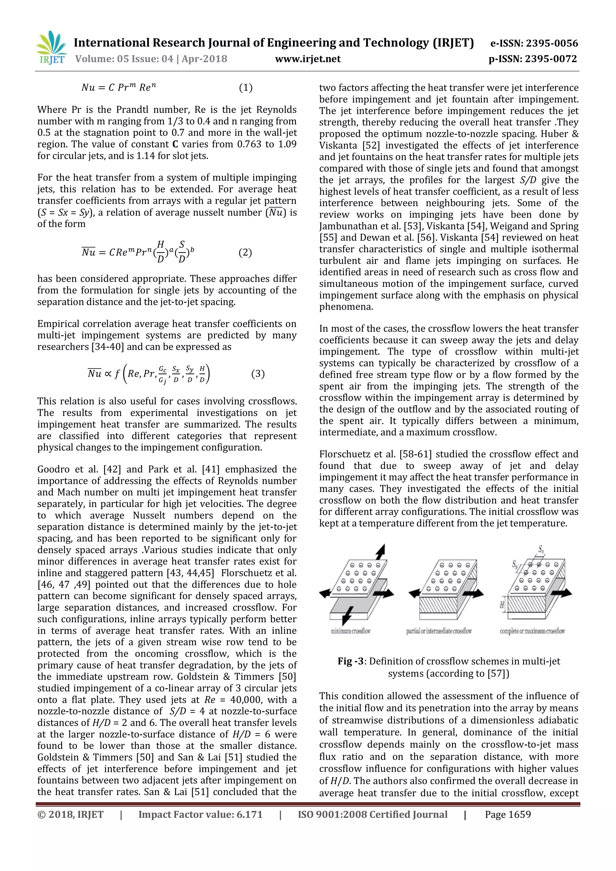 IRJET- Study of Jet Impingement Heat Transfer | PDF