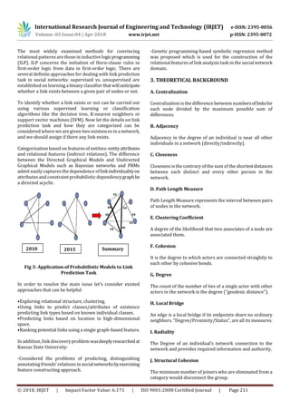 IRJET- Link Prediction in Social Networks | PDF