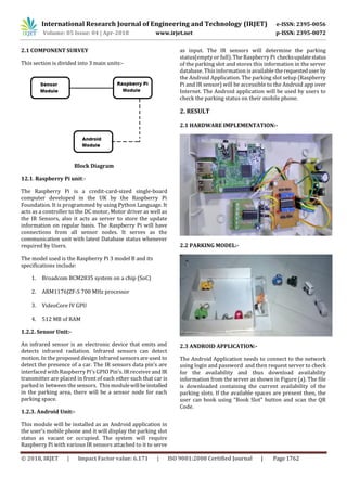 IRJET- Intelligent Car Parking System commanded by Android Application ...
