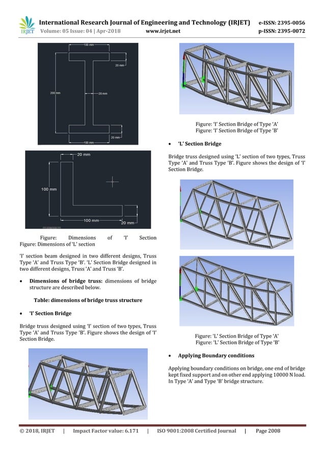 IRJET- Truss Bridge Structure Frame Section Analysis by Using Finite Element Analysis | PDF ...
