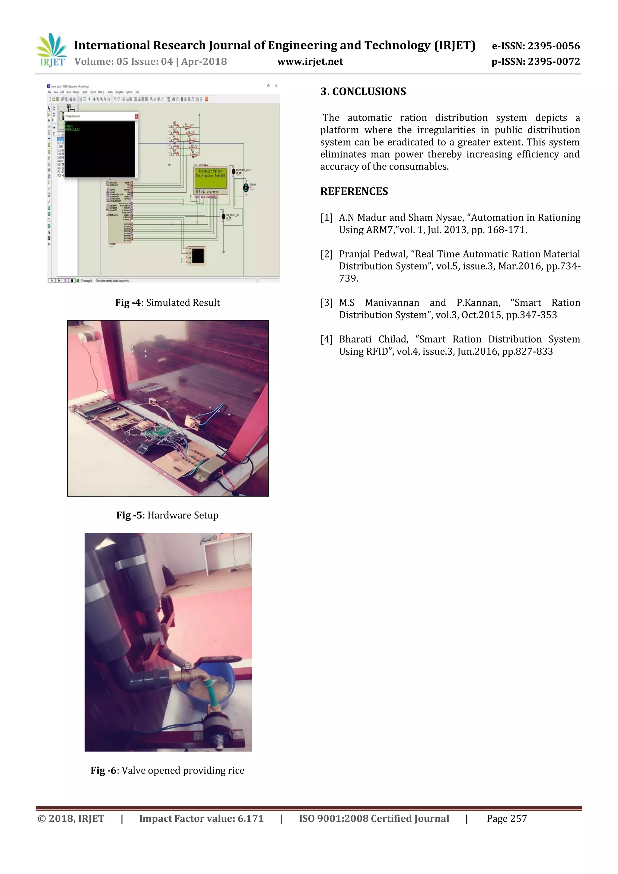 IRJET- Fingerprint Based Automatic Ration Distribution System | PDF