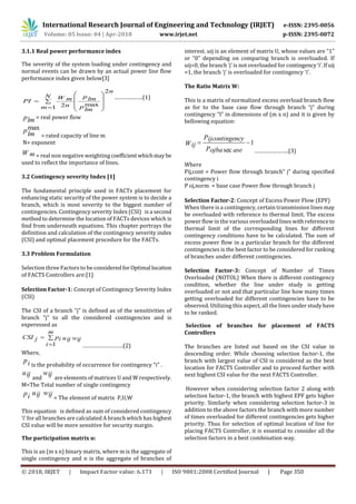 IRJET- Location Identification for FACTs Device | PDF