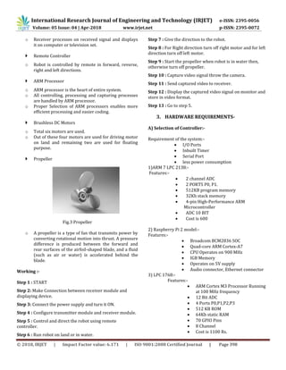 IRJET- Amphibian Spy Robot for Continuous Monitoring | PDF