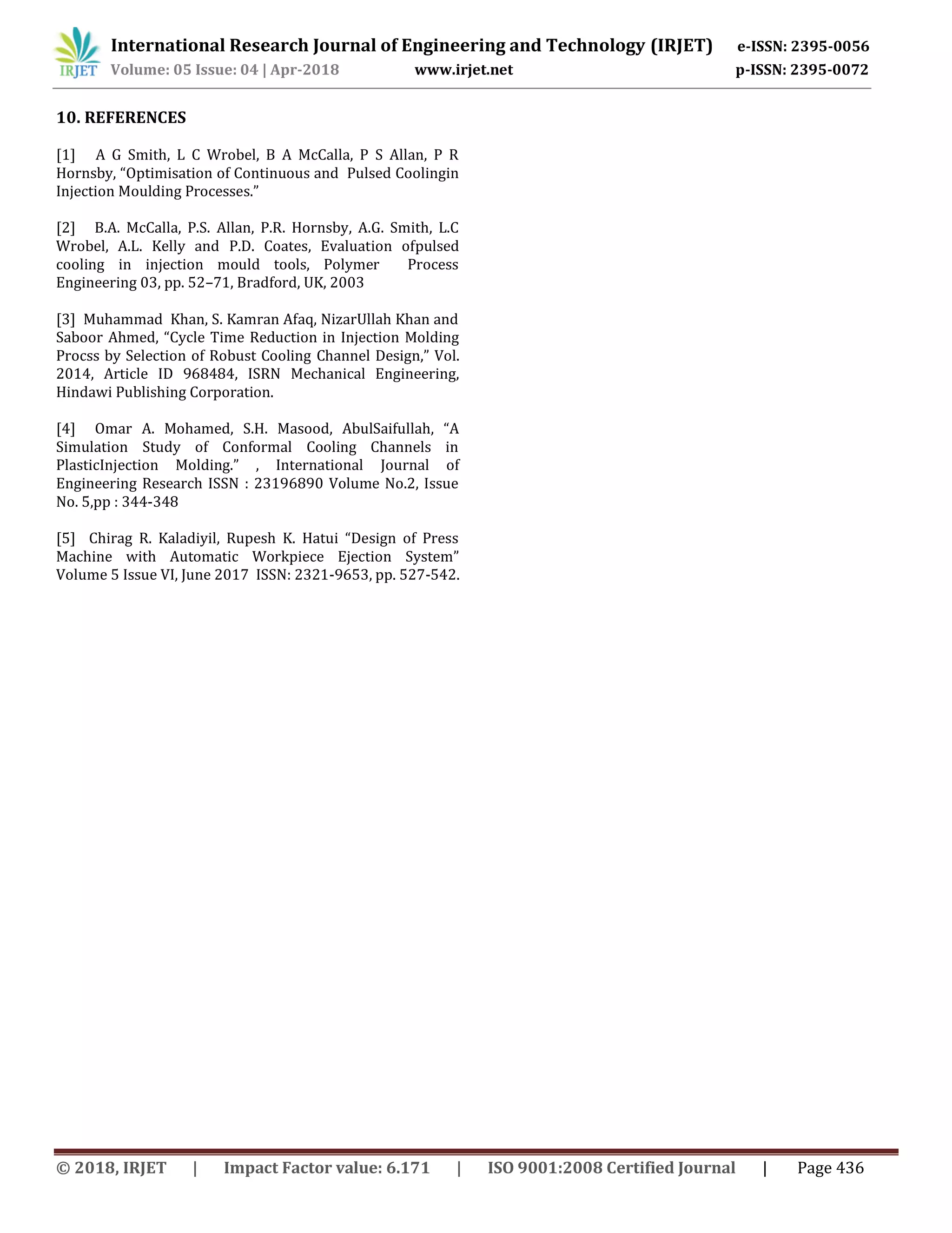 IRJET- Development of Ejection System to Improve Productivity | PDF