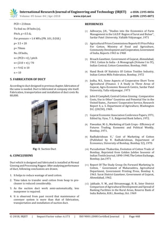 IRJET- Design and Fabrication of Suction Duct for Cottonseed | PDF