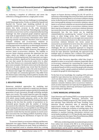 IRJET-A Review on Topic Detection and Term-Term Relation Analysis in Big Data | PDF