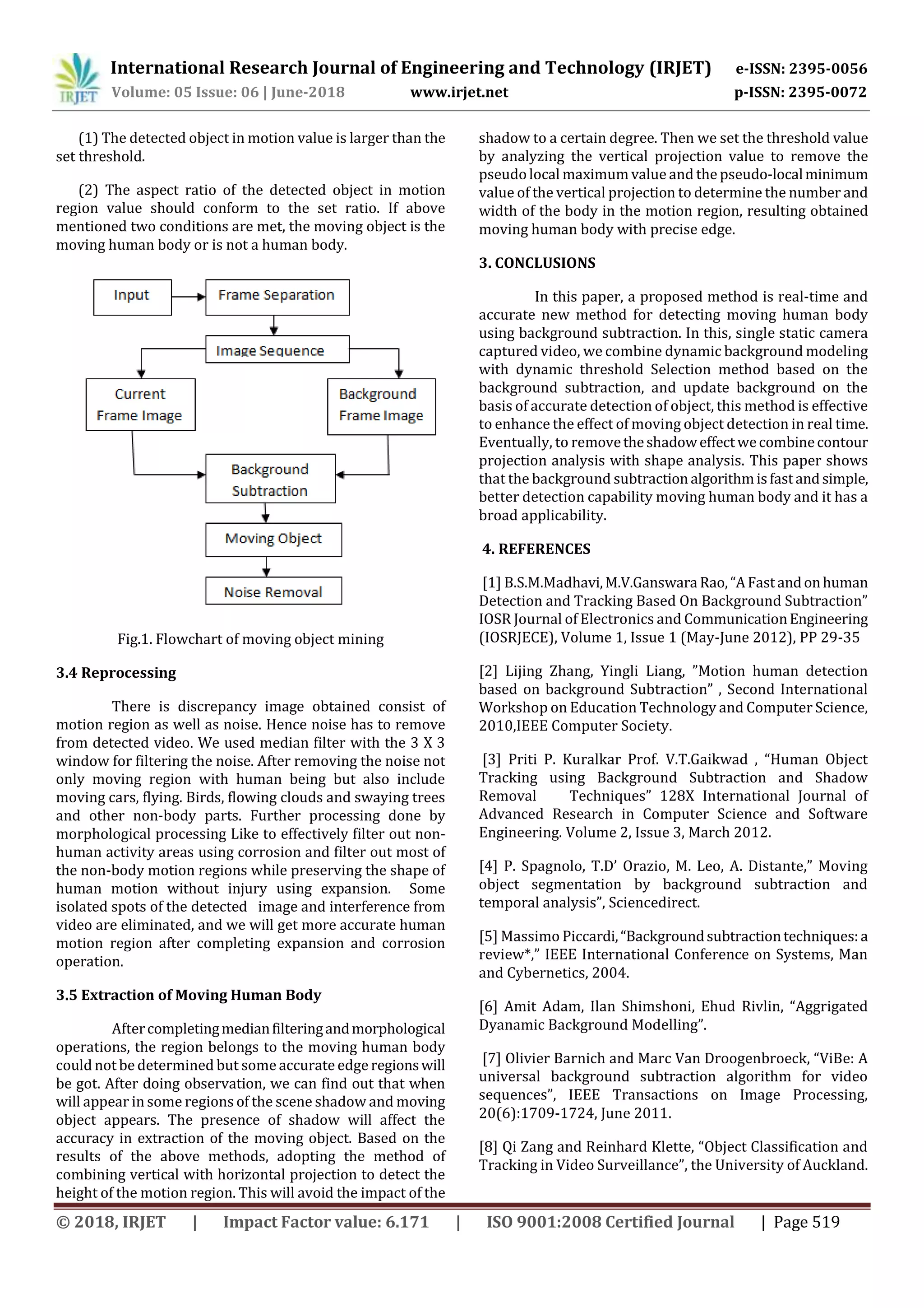 IRJET- Moving Object Detection using Foreground Detection for Video Surveillance System | PDF ...